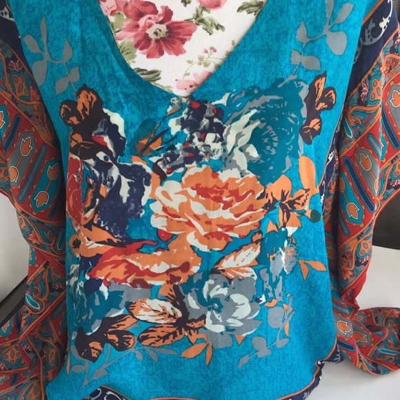 Anthropologie | Tops | Tolany Briyana Flower Print Silk Tunic Top ...